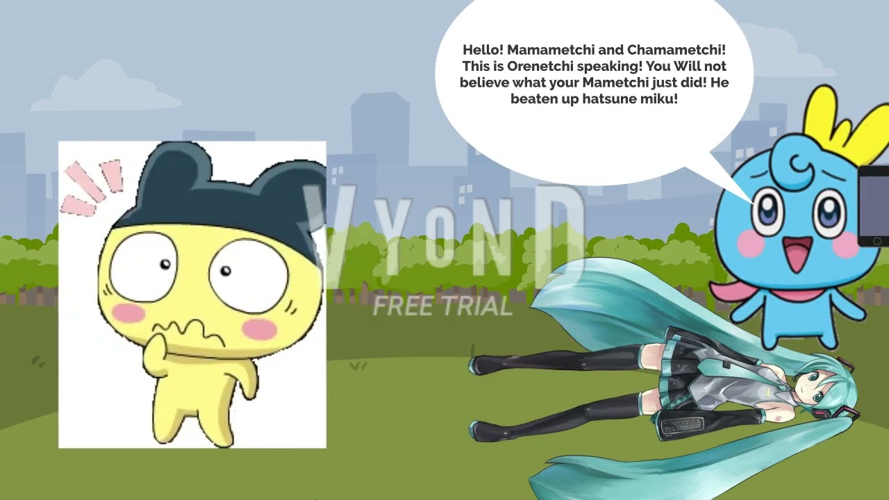Mametchi Beats up Hatsune Miku/Grounded - YouTube