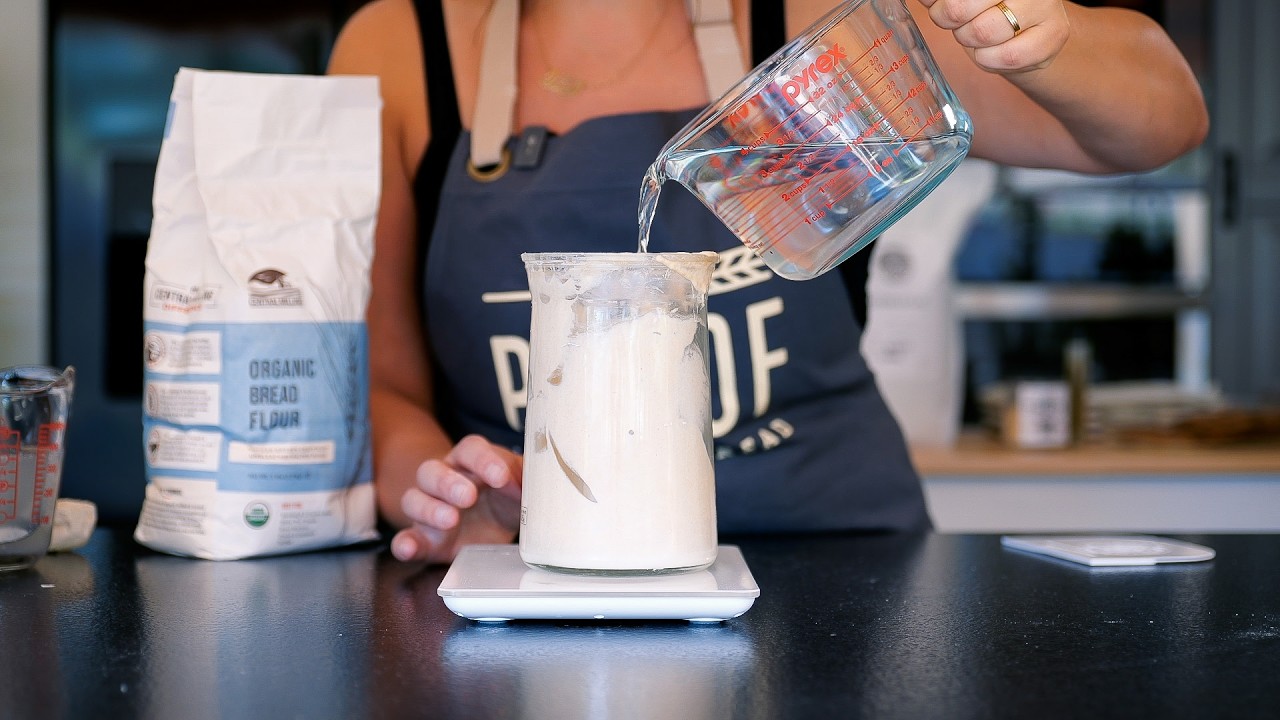 How to Refresh Your Sourdough Starter (And Save the Discard!) - YouTube