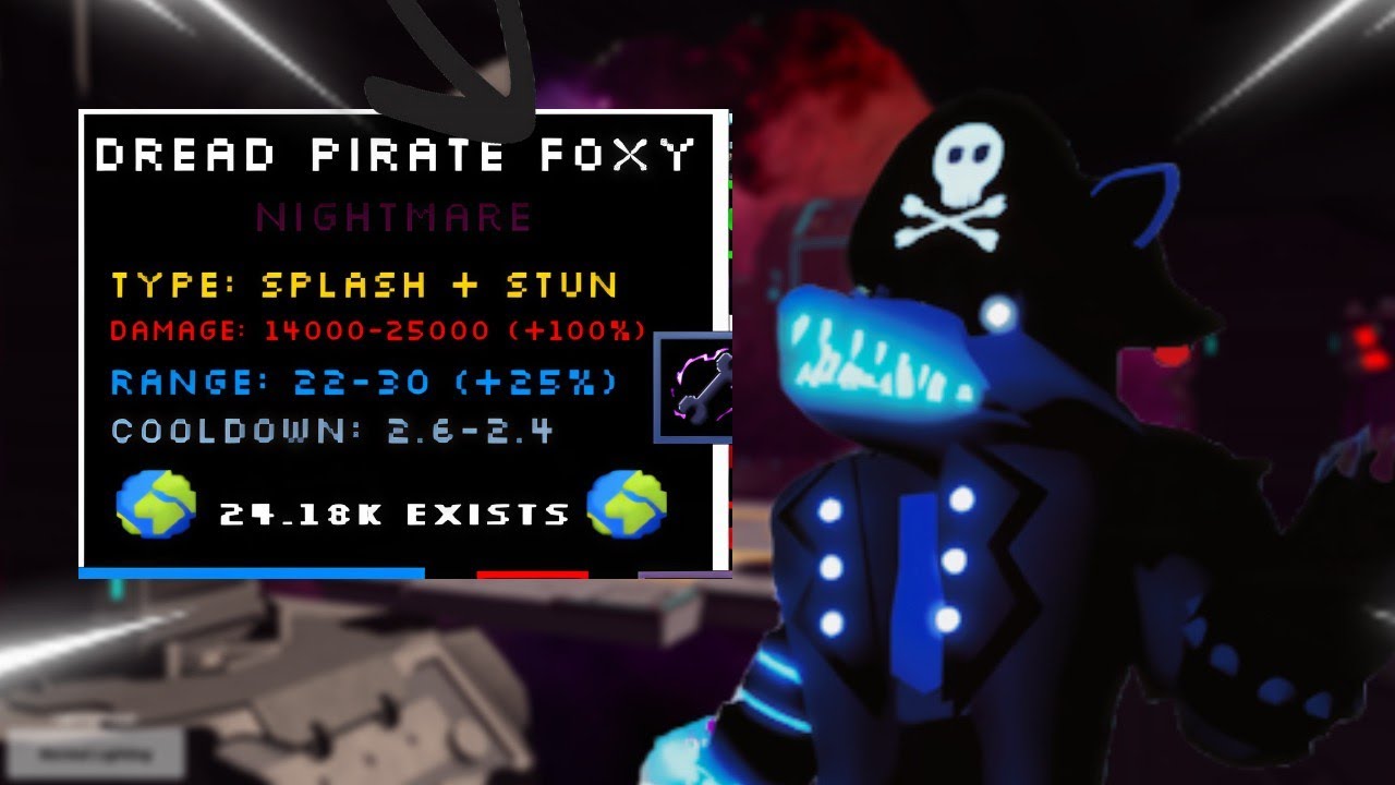 I showcase Dread plrate foxy | in five nights TD | - YouTube