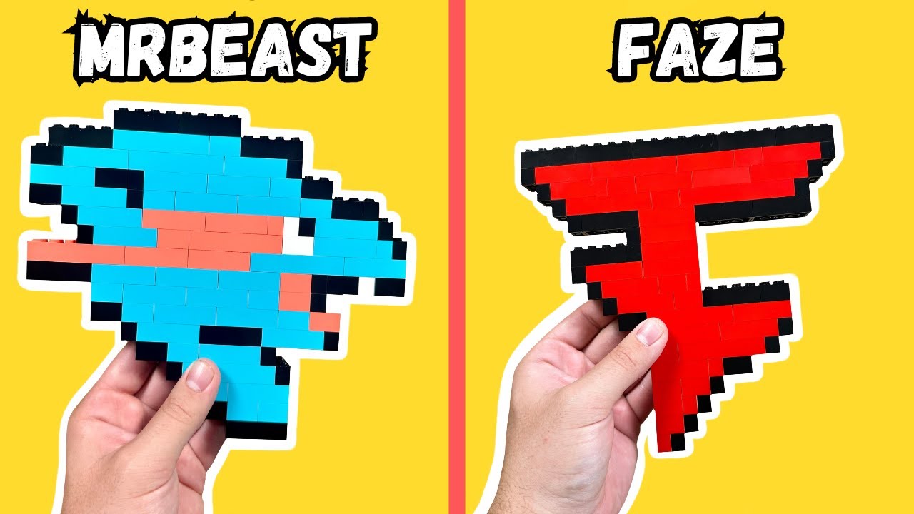 I Built YOUTUBERS Logo in LEGO! - YouTube