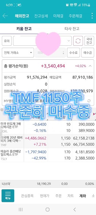 TMF 꾸준히 매수중 #TMF #TLT #SOXL - YouTube