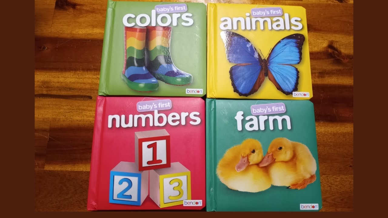 👶 A look insided Baby's First Padded Board Books: Colors, Farm, Numbers ...