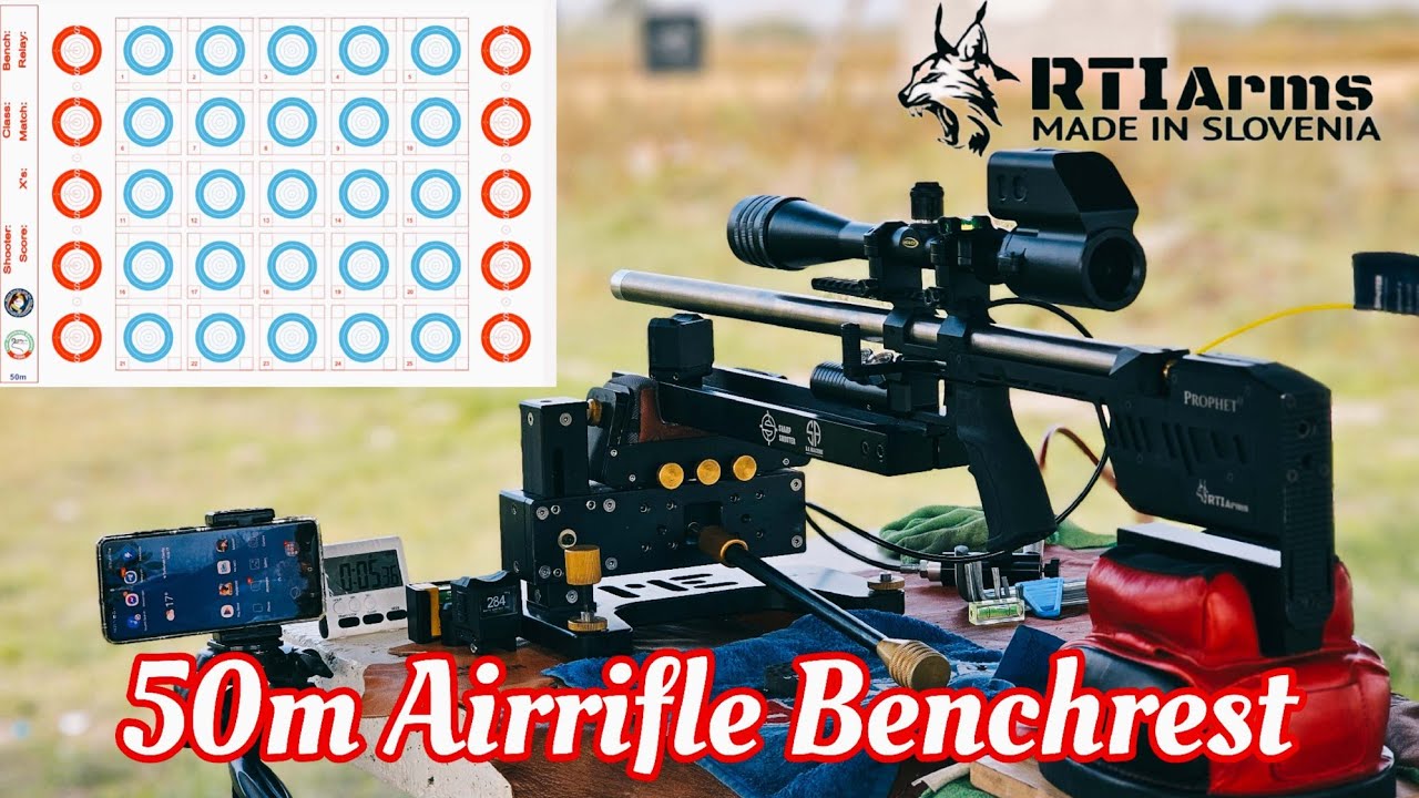 50m Airgun Benchrest, Unlimited Practice - YouTube