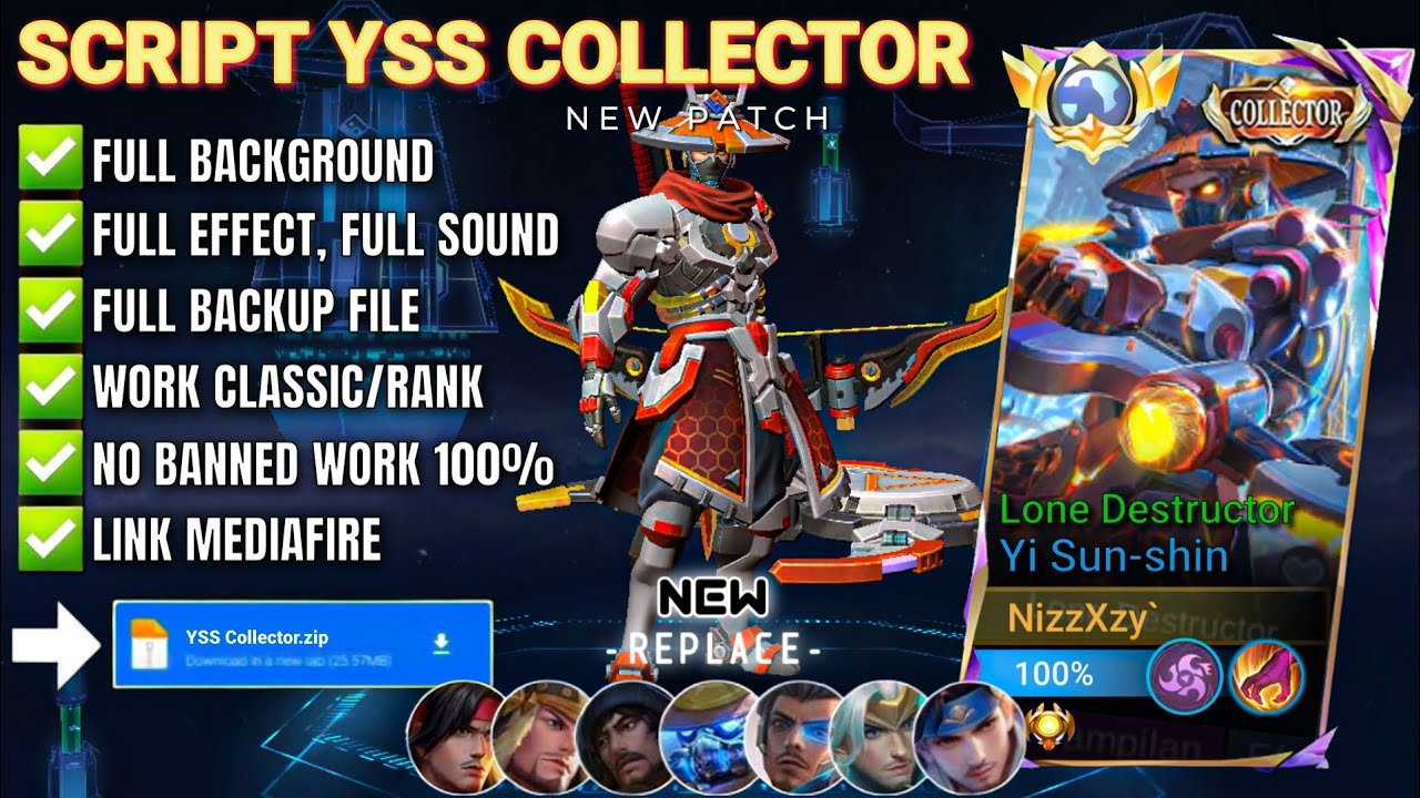 Script Skin YSS Collector - Lone Destructor No Password | Full Effect ...