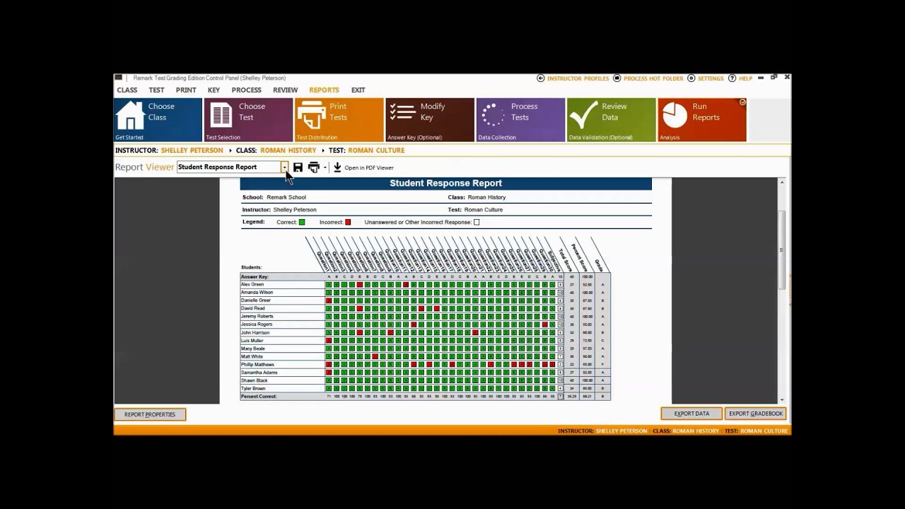 Remark Test Grading Edition - Grading Reports Overview - YouTube