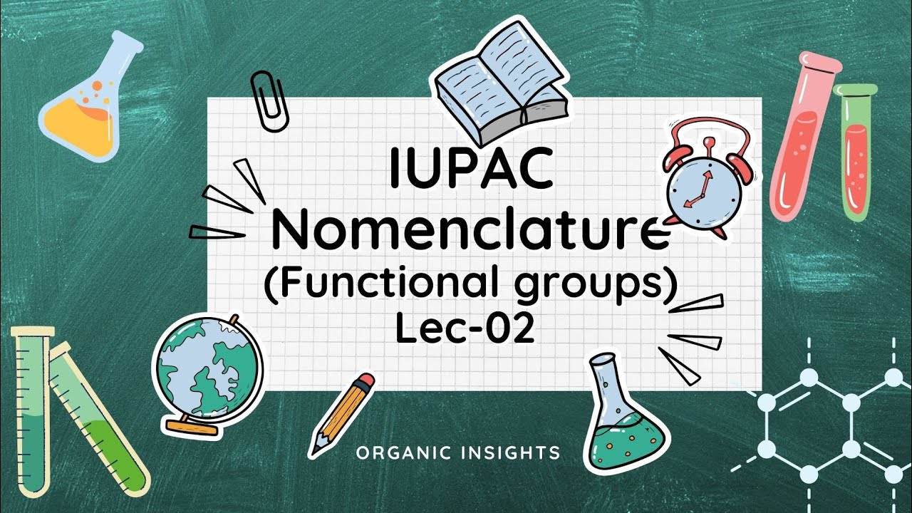 IUPAC Nomenclature of organic compounds with functional groups|Lec-02 ...