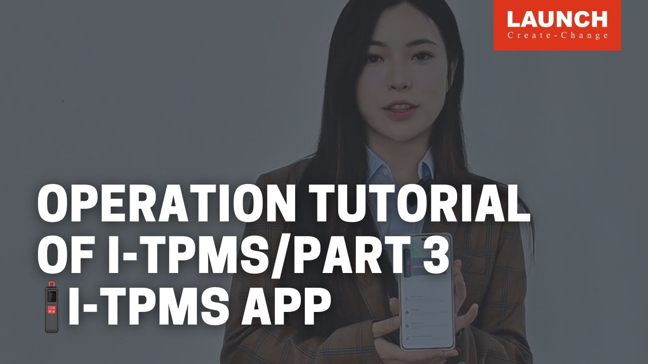 Operation Tutorial Of I Tpms Part 3 I Tpms App Launch Youtube