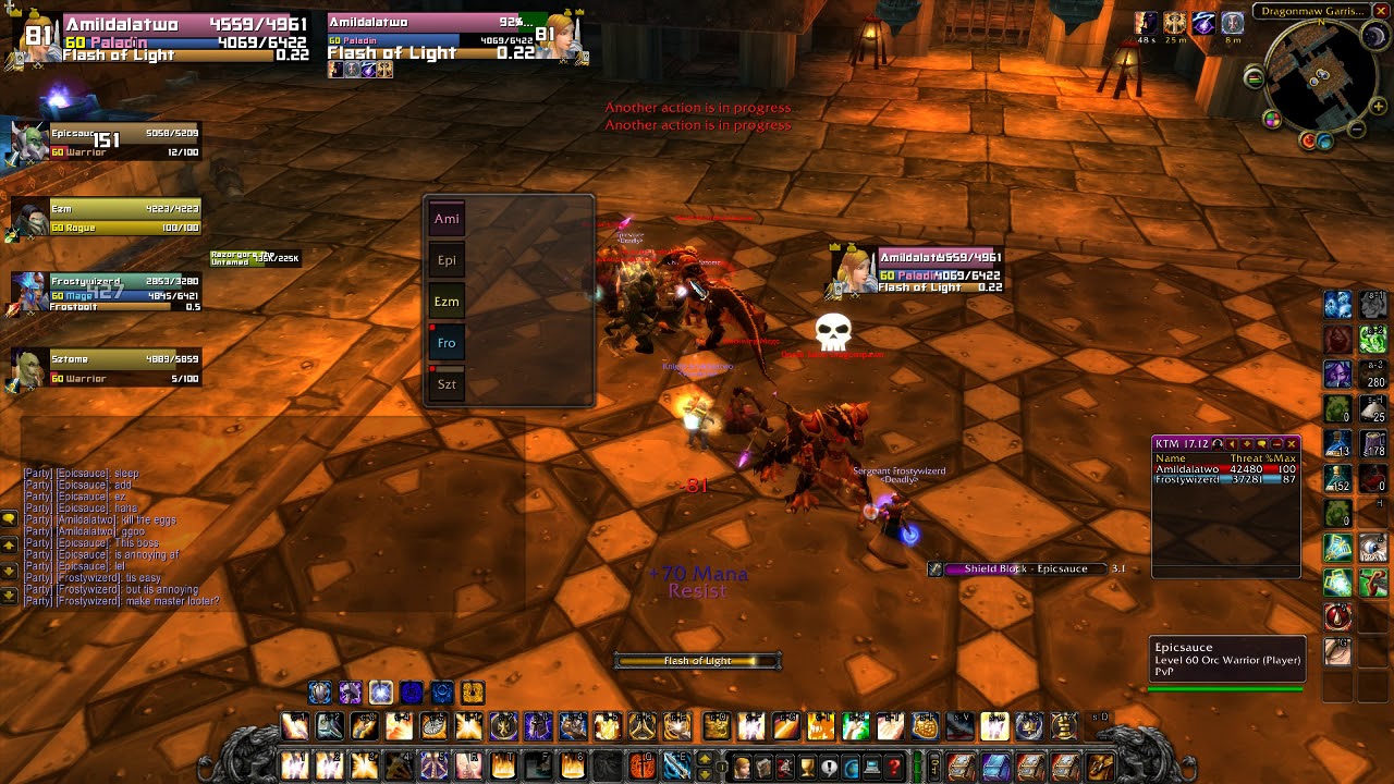Retro WoW Bwl First 2 Bosses T3Pally - YouTube