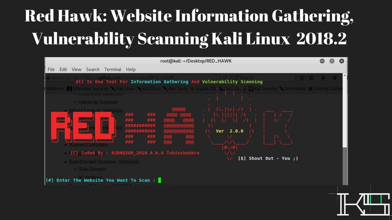 Website Information Gathering, Vulnerability Scanning Kali Linux Tool ...