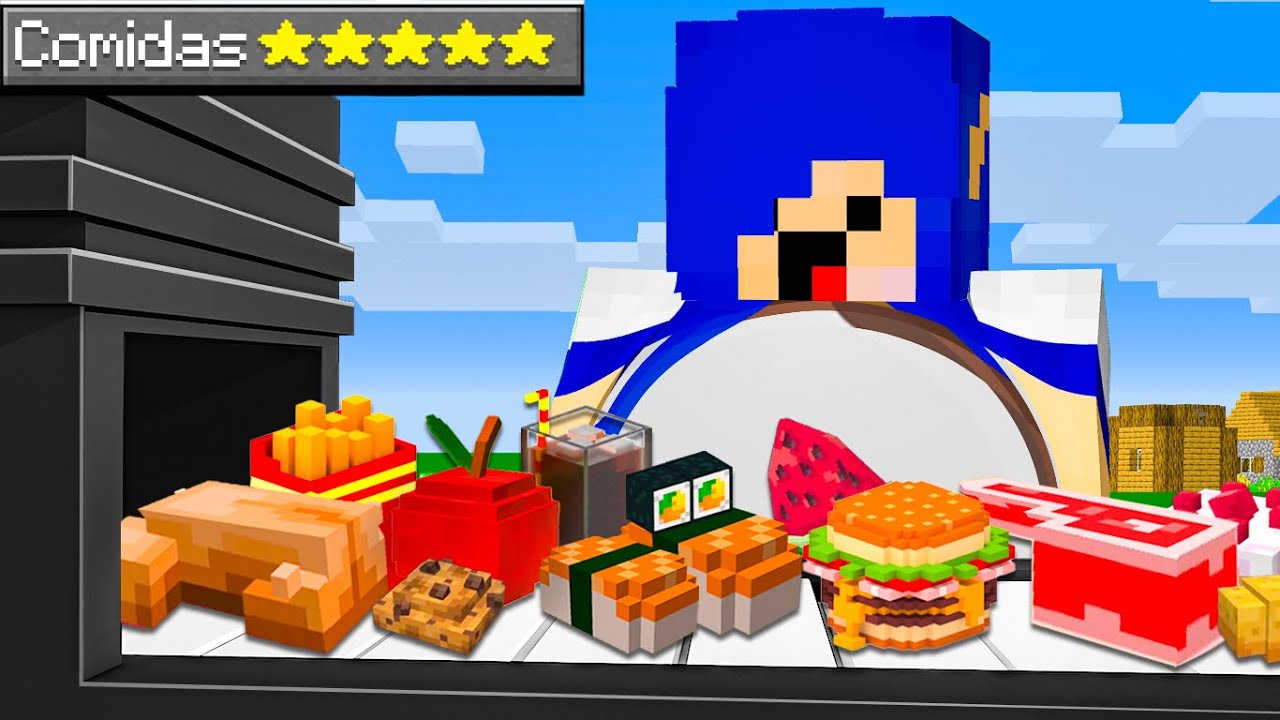 fiz uma fábrica de COMIDA no Minecraft! (RESTAURANTE TYCOON) - YouTube