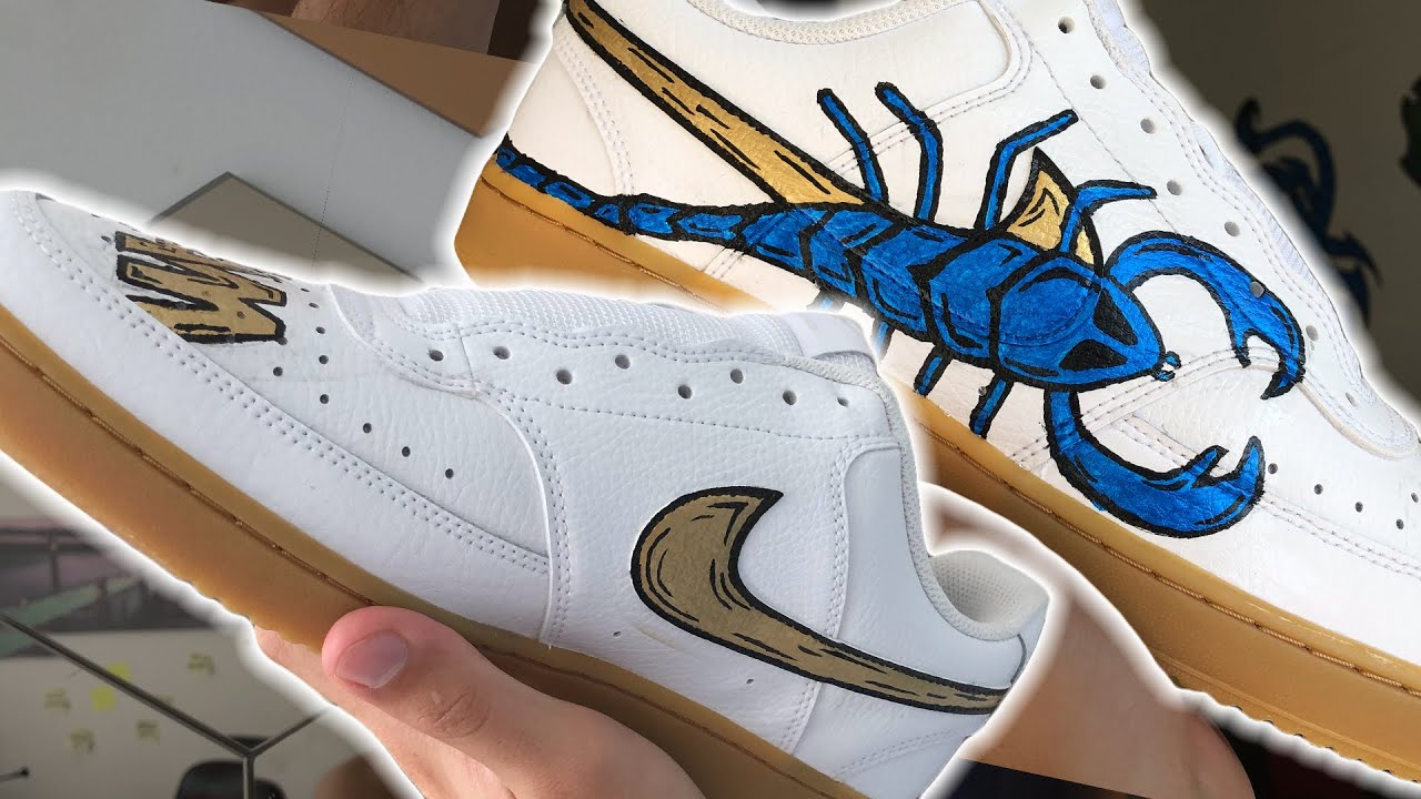 CUSTOM NIKE SCORPION SHOES 🦂👟 (SATISFYING) - YouTube
