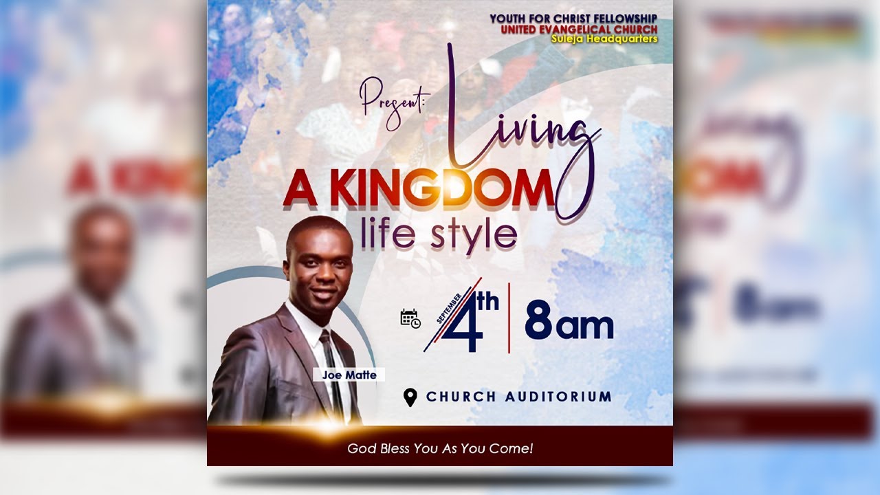 How to Design a Church Flyer | Living a Kingdom Life Style | Photoshop ...