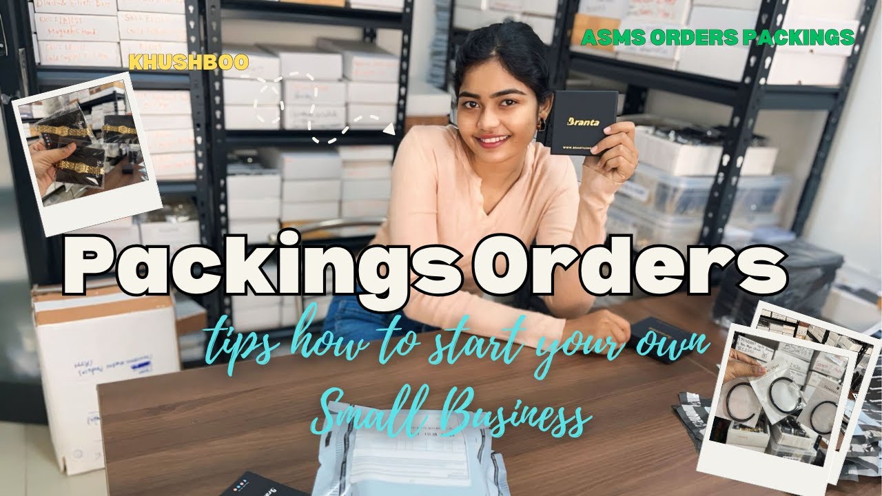 Packing Orders & Small Business Tips | ASMR Vlog 📦 - YouTube