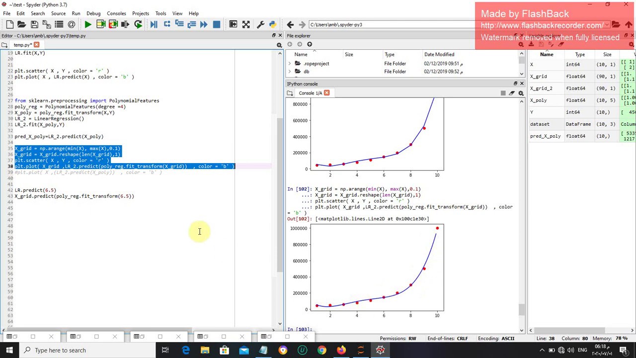Polynomial Regression Example With Python YouTube Polynomial Regression Example With Python YouTube