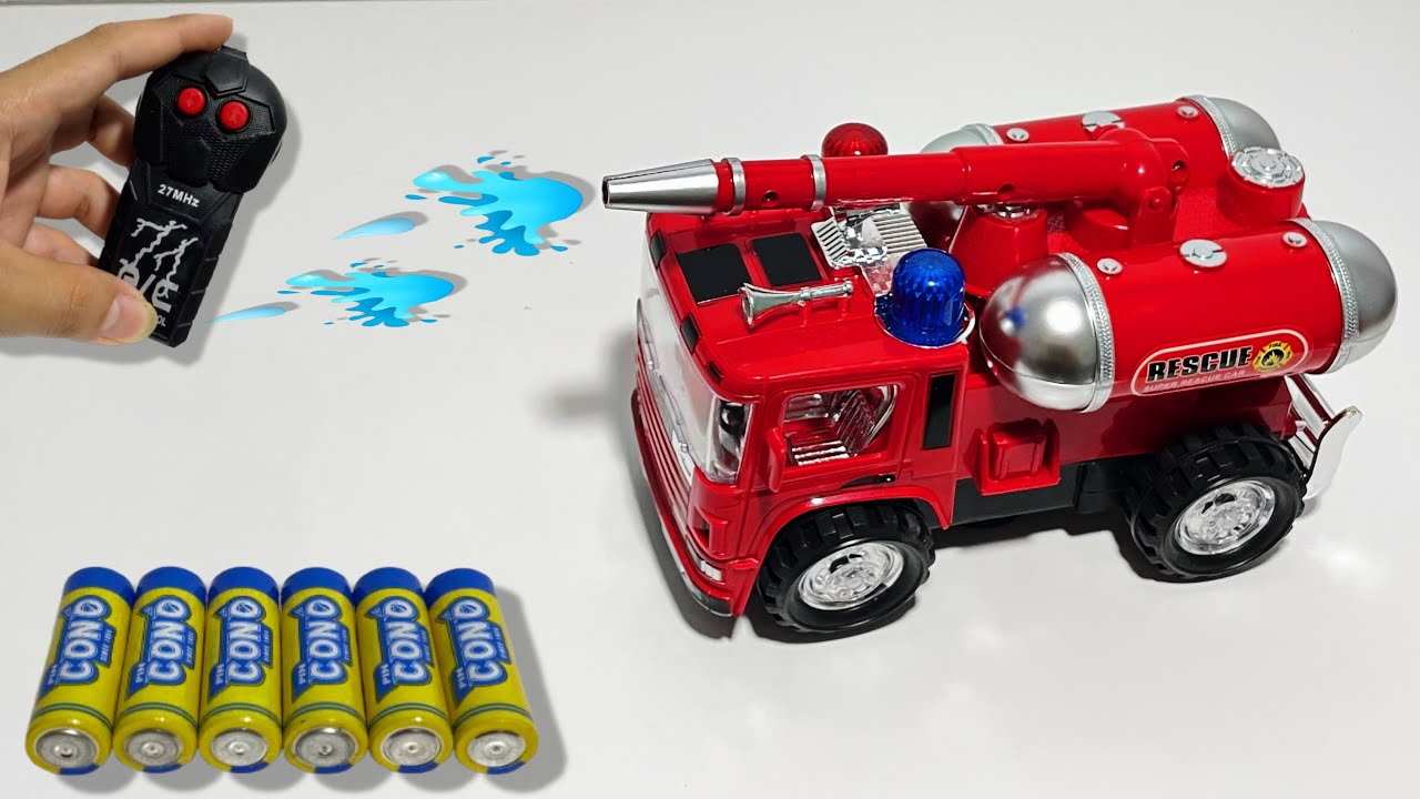 Unboxing Fire Dept Pumper Digital Proportional Control , Police Super ...