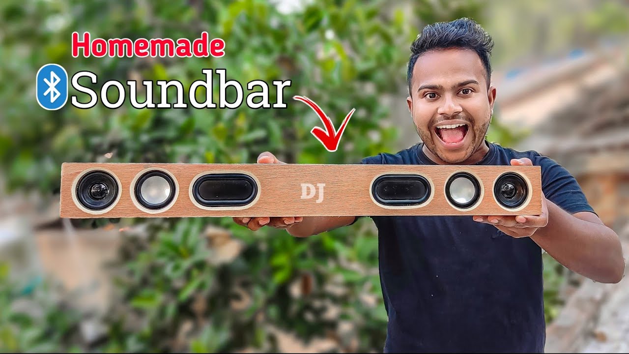 How To Make Bluetooth Soundbar | Homemade Bluetooth Soundbar | DIY ...