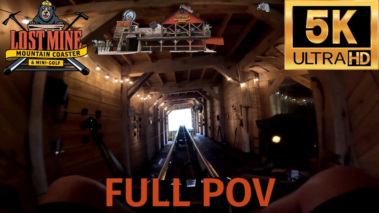 Lost Mine Mountain Coaster On-Ride POV 5K 60fps | Pigeon Forge, TN ...