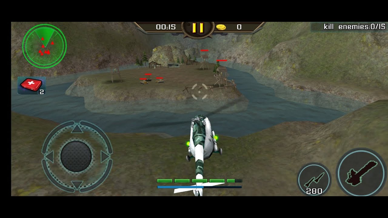 gunships strike 3D gameplay|| level1 part7 coastal front||game tips ...