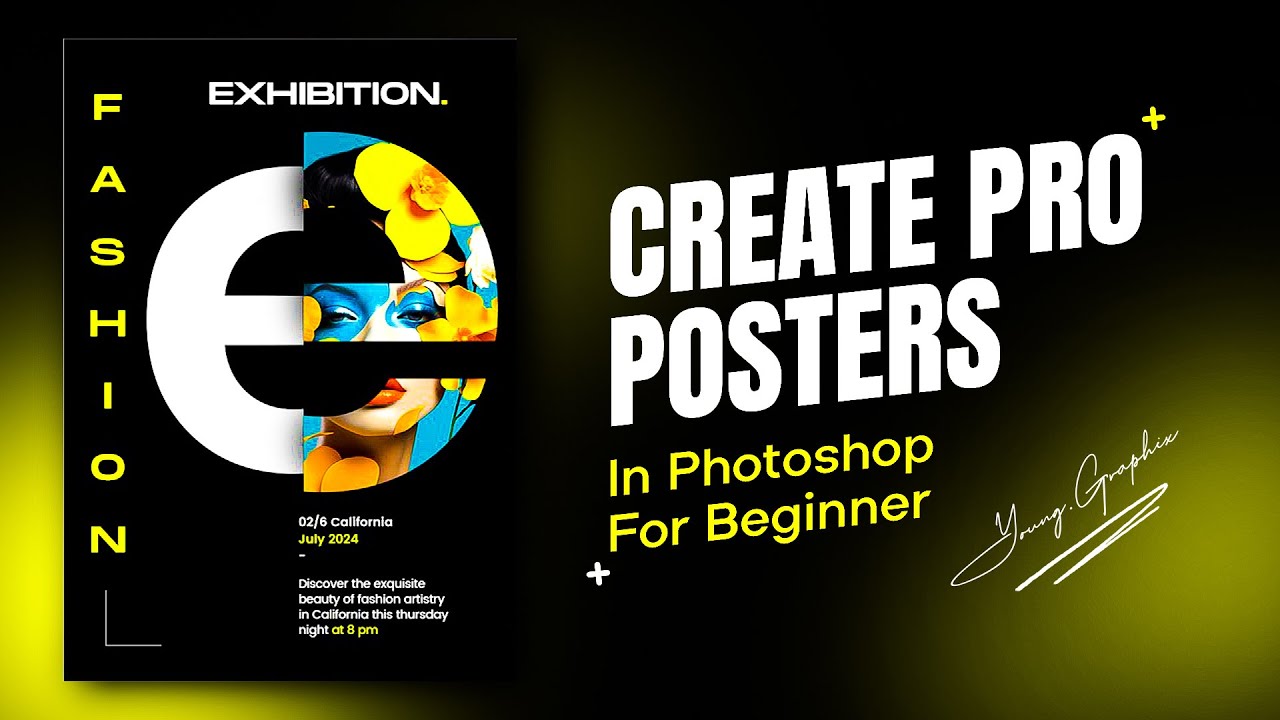 CREATE PRO POSTERS in Photoshop Beginner Friendly Tutorial v3! - YouTube