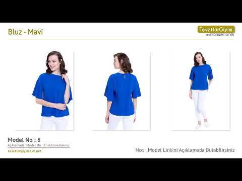 Mavi Bluz - Tesettür Bluz ve Gömlek Modelleri