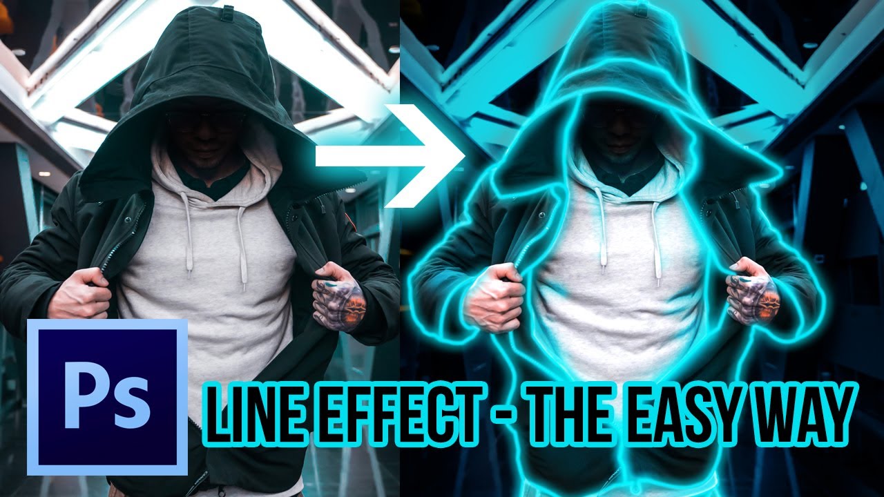 Membuat Glowing Line Effects di Photoshop - YouTube