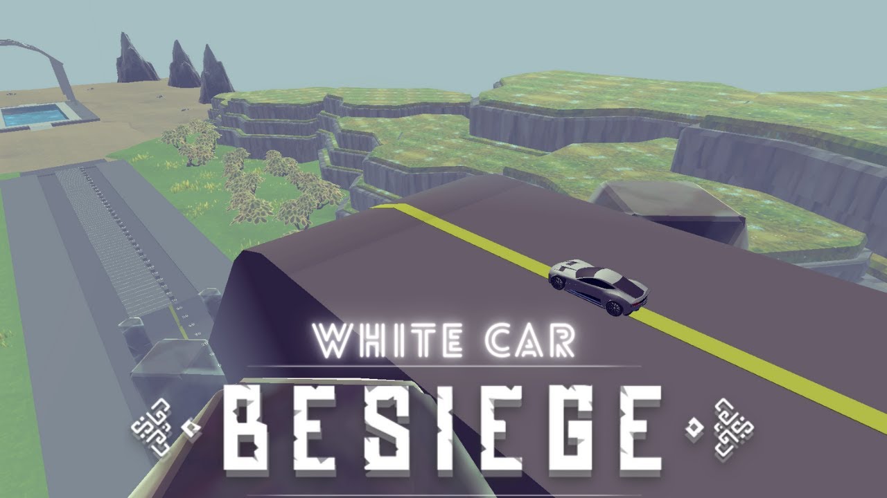 BESIEGE CRASH TEST MEGA RAMP VS WHITE CAR | XVOCODING - YouTube