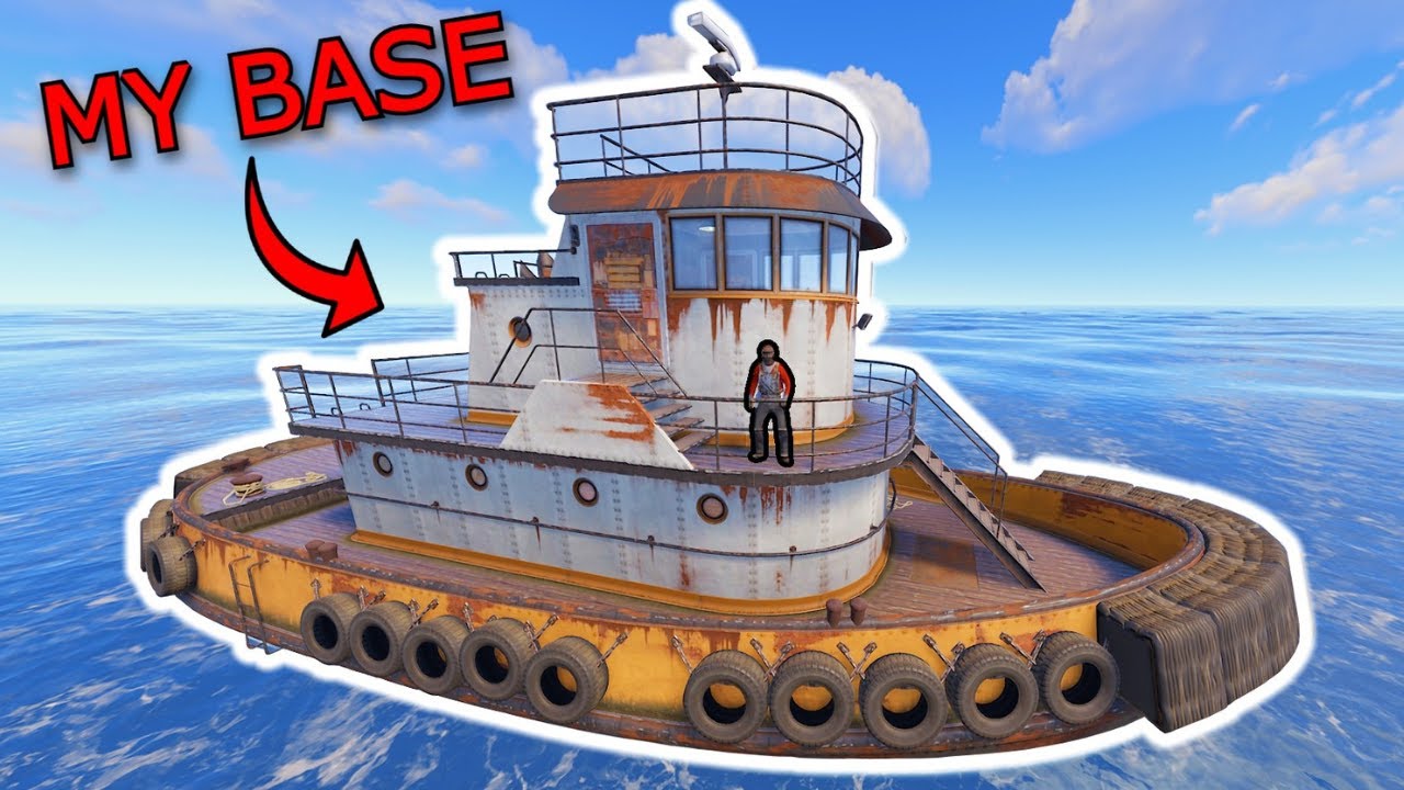 I Tried Living On A Tugboat In Rust - YouTube