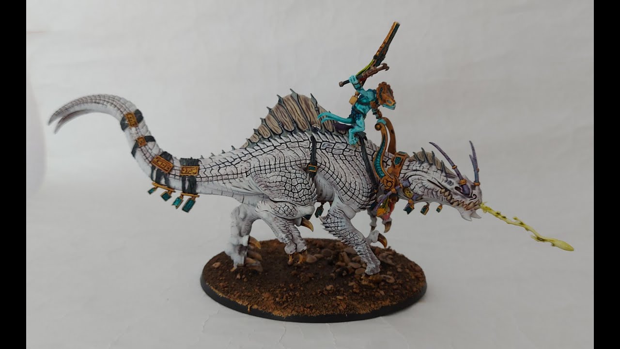 Age of Sigmar - building and painting the Seraphon Troglodon - YouTube