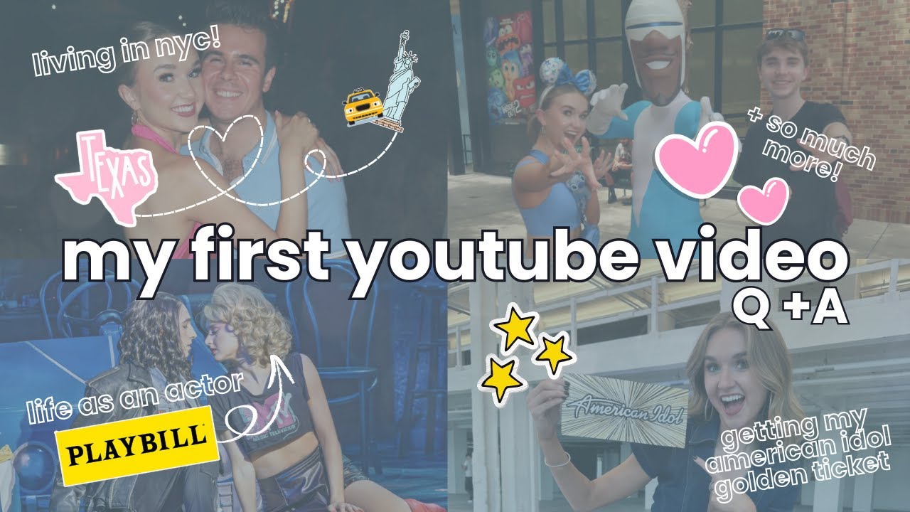 My First Youtube Video 🤠 | living in NYC, American Idol, life as an actor, + more! | Landry ...