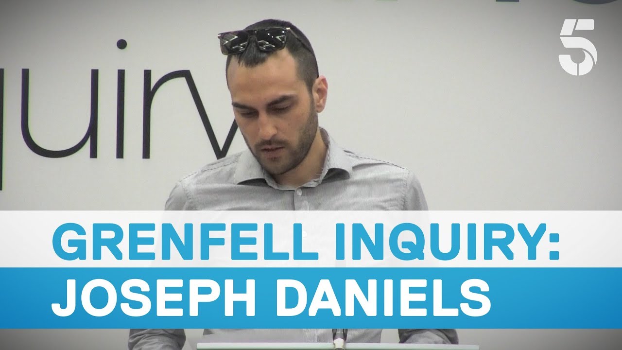 Joseph Daniels remembered at Grenfell inquiry - 5 News - YouTube