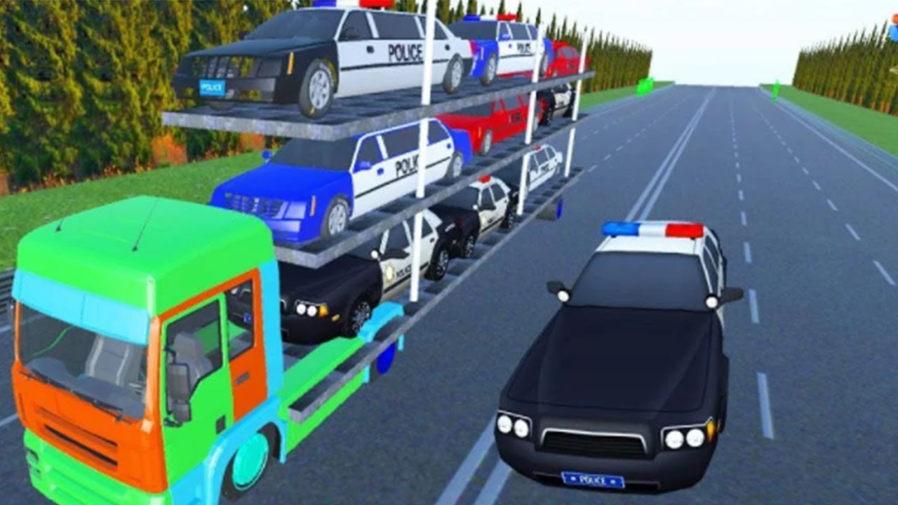 Multi Story Police Car Carrier Simulator - Android GamePlay FHD - YouTube