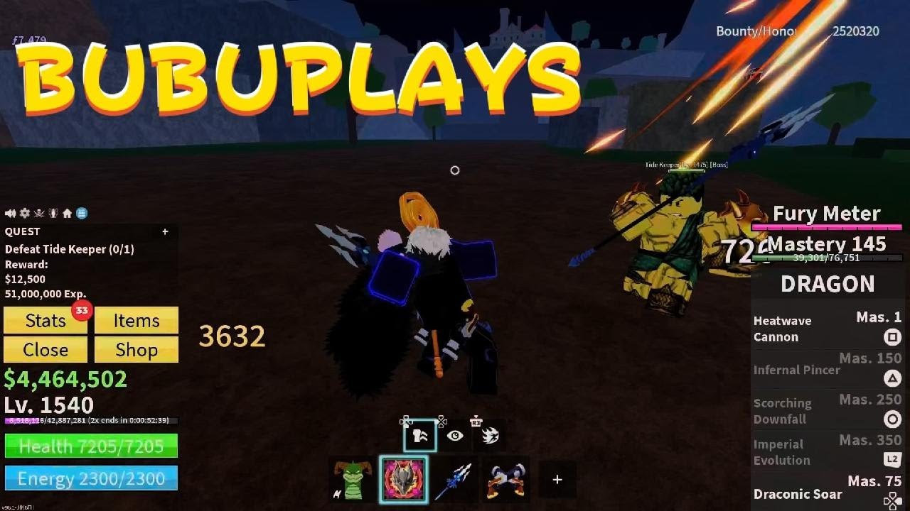 Taking out the tide keeper grind continues Blox Fruits Roblox - YouTube