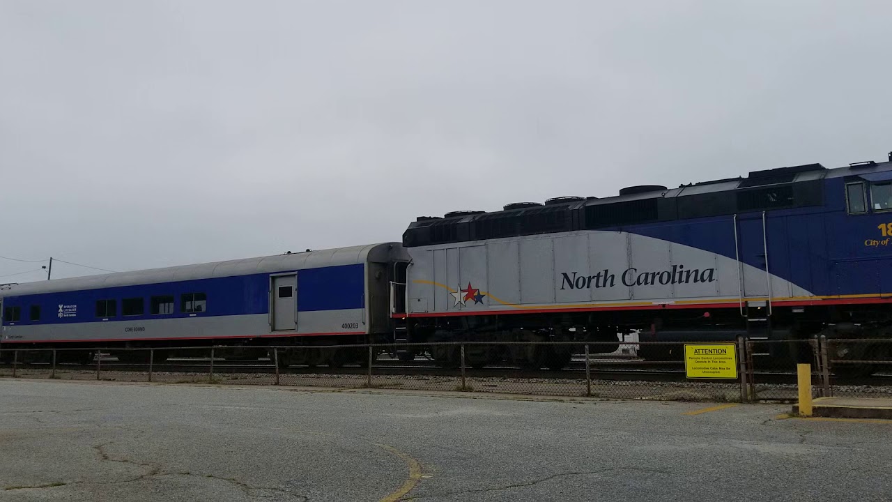 NCDOT Train Through Pomona, NC - YouTube