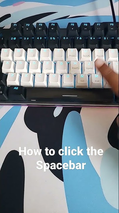 How to click the Spacebar - YouTube