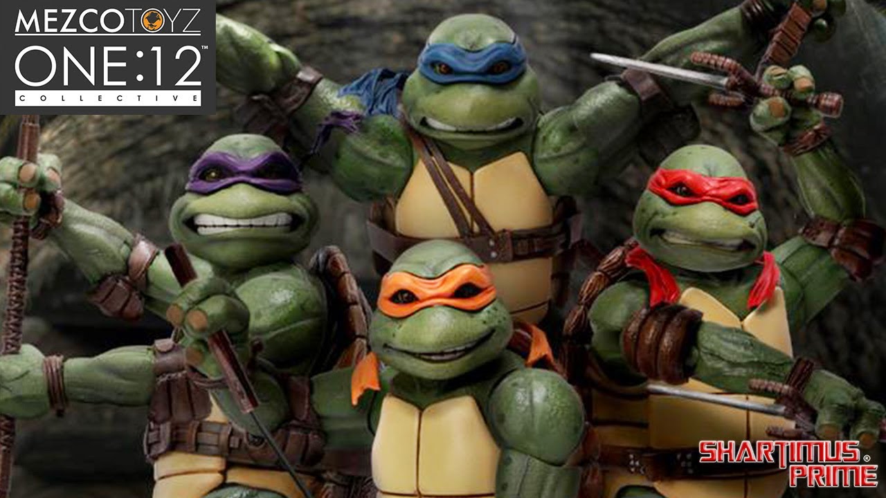 MezcoToyz TMNT 1990 Movie One:12 Collective 4-Pack Action Figures ...