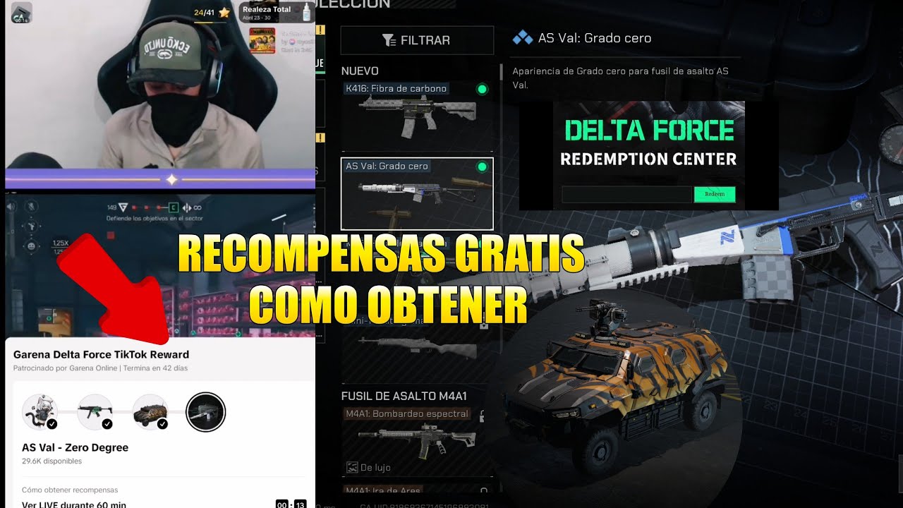 COMO CANJEAR LOS CÓDIGOS DE DELTA FORCE EN TIKTOK REDEEM CODE YOUR ...
