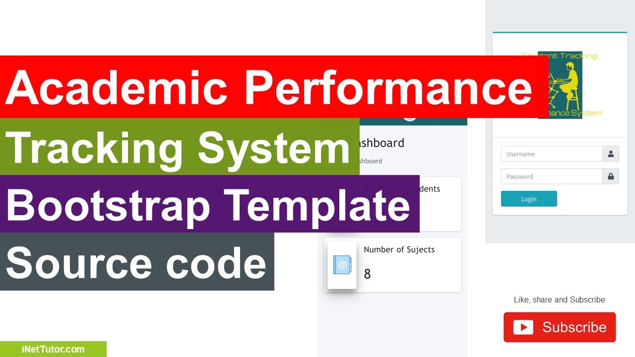 Academic Performance Tracking System Bootstrap Template - YouTube
