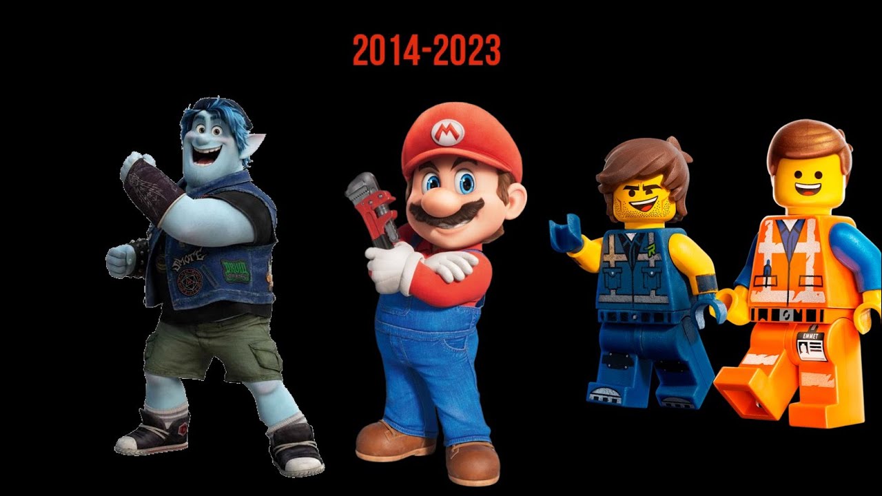 Evolution of Chris Pratt in Animated Movies 2014-2023 - YouTube