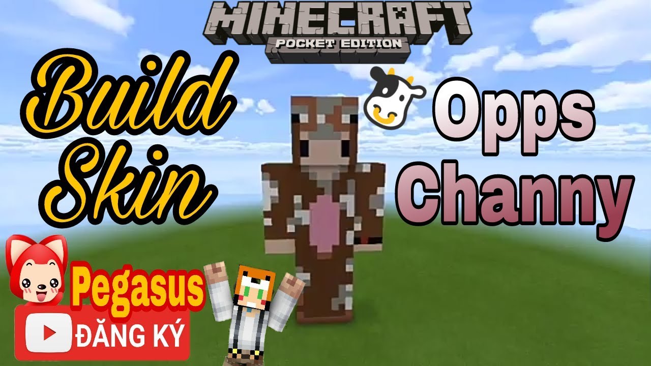 Timelapse Build Skin Oops Channy MINECRAFT PE || Pegasus™ MCPE - YouTube