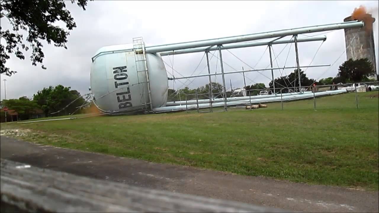 Water Tank Demolition Vantage Points - YouTube
