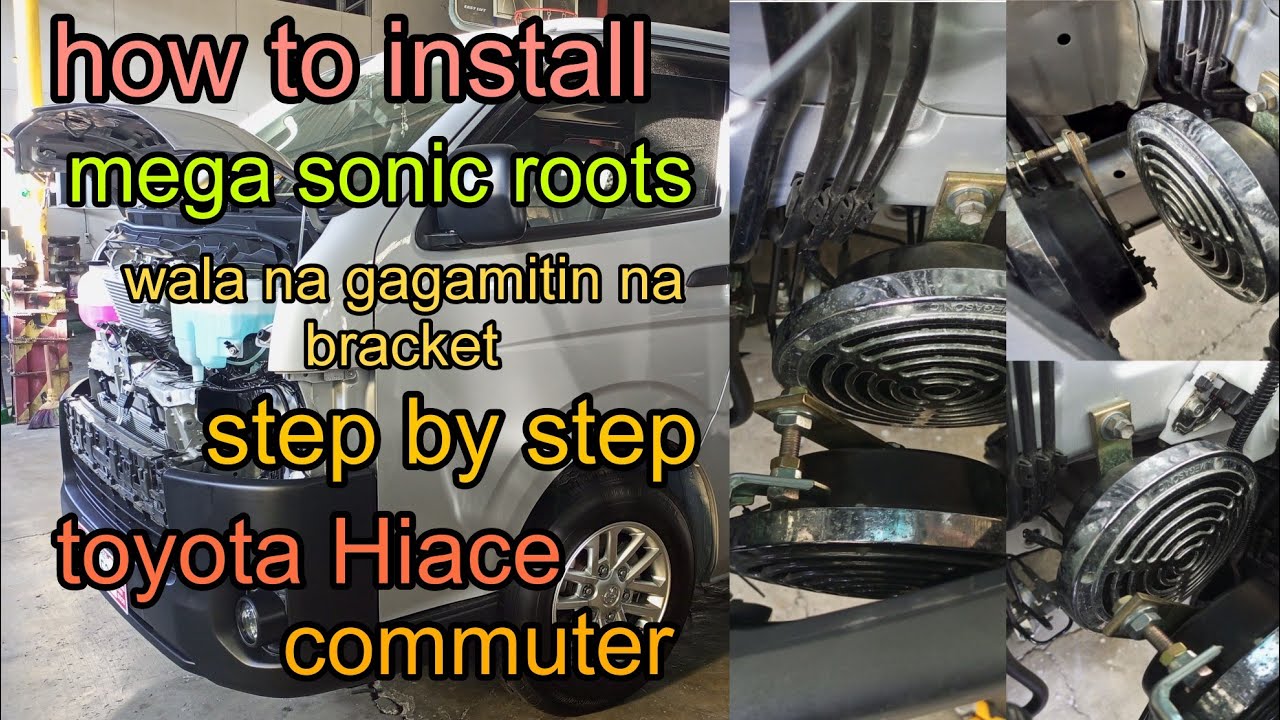 toyota Hiace commuter/how to install Mega Sonic roots (step by step ...
