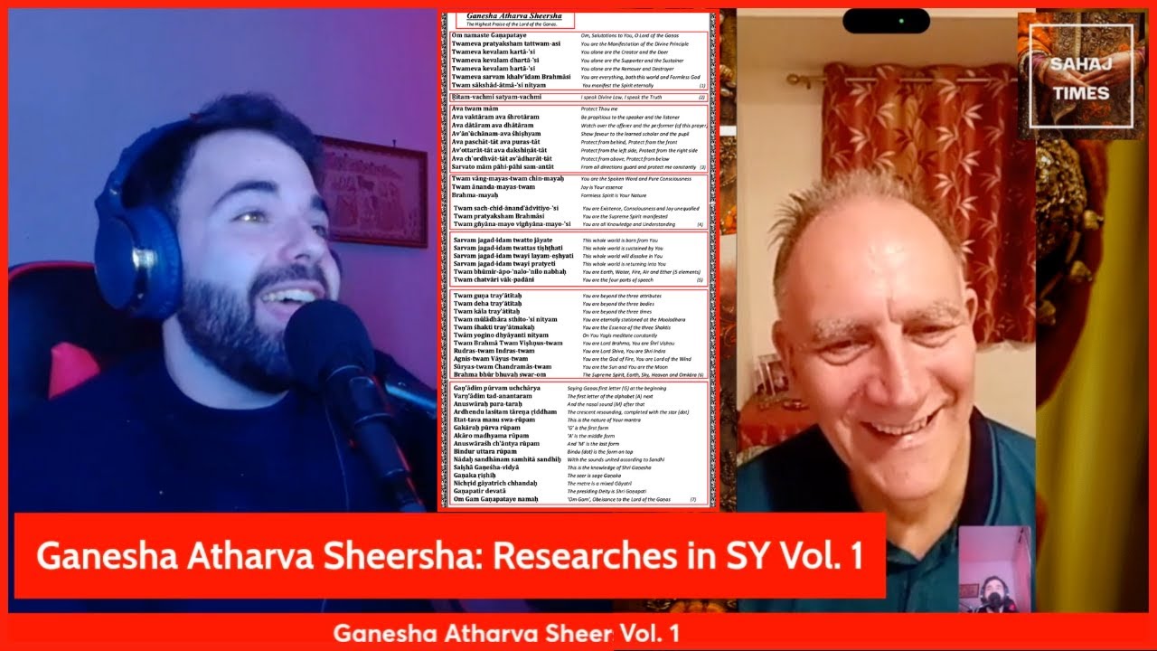 GANESHA ATHARVA SHEERSHA: RESEARCHES IN SY VOL.1 // with Uncle Chris ...