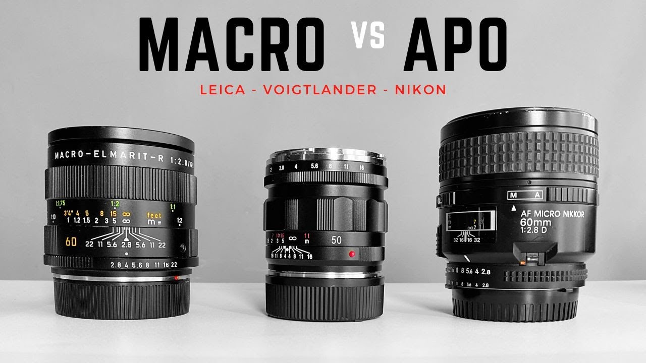 🔴 APO vs MACRO - What's Better? | Leica Elmarit-R 60mm, Nikon 60mm ...