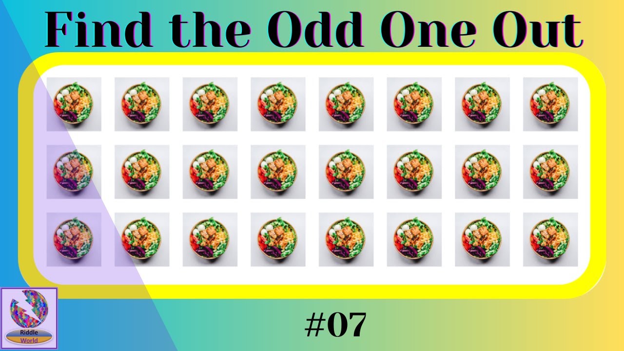 Games for Kindergartners | Find The Odd One Out | Fun Game I #07 - YouTube