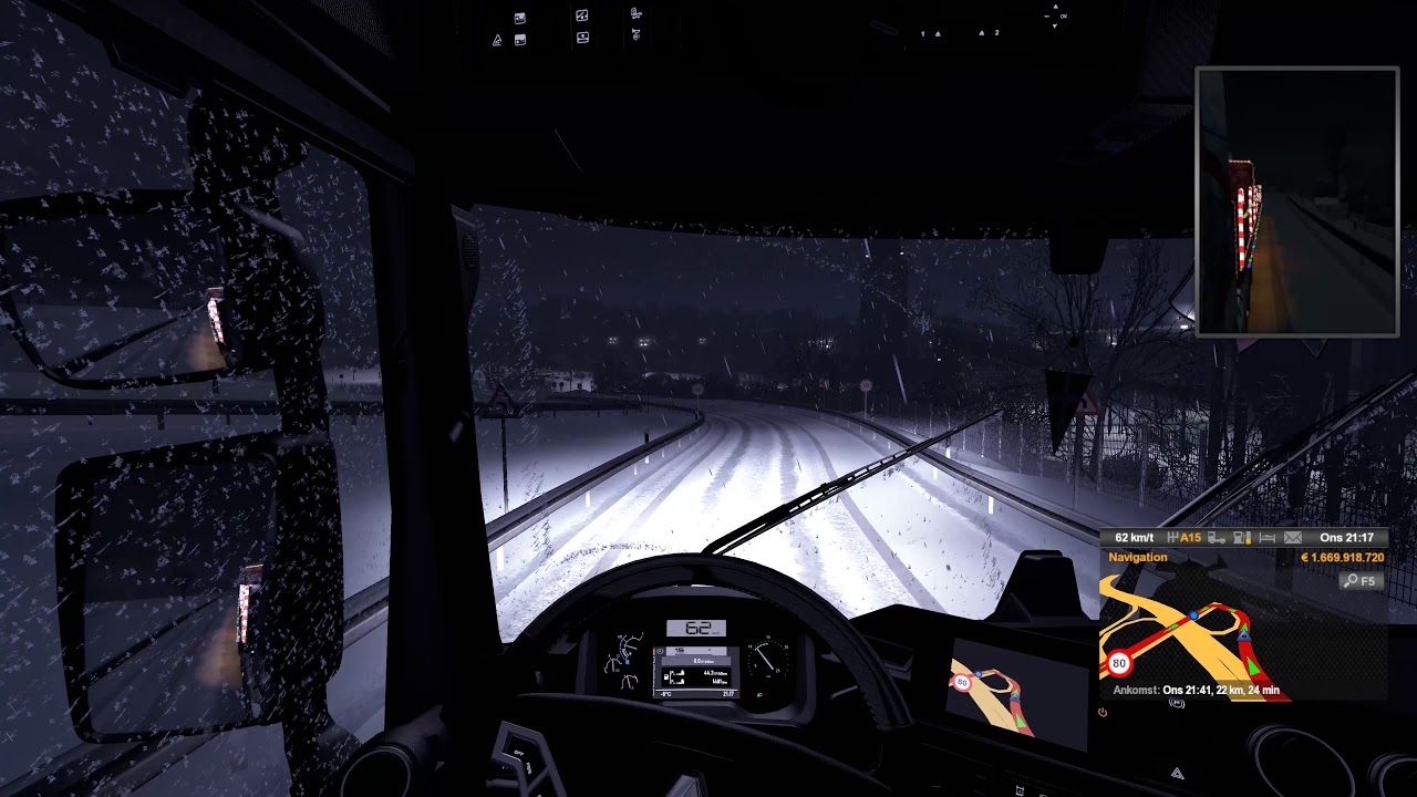 Euro Truck Simulator 2 Snow drive - YouTube