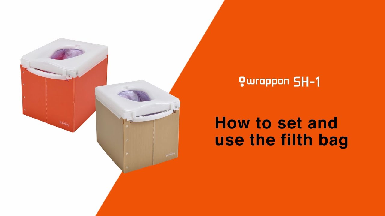 [Wrappon SH-1] How to set and use the filth bag - YouTube