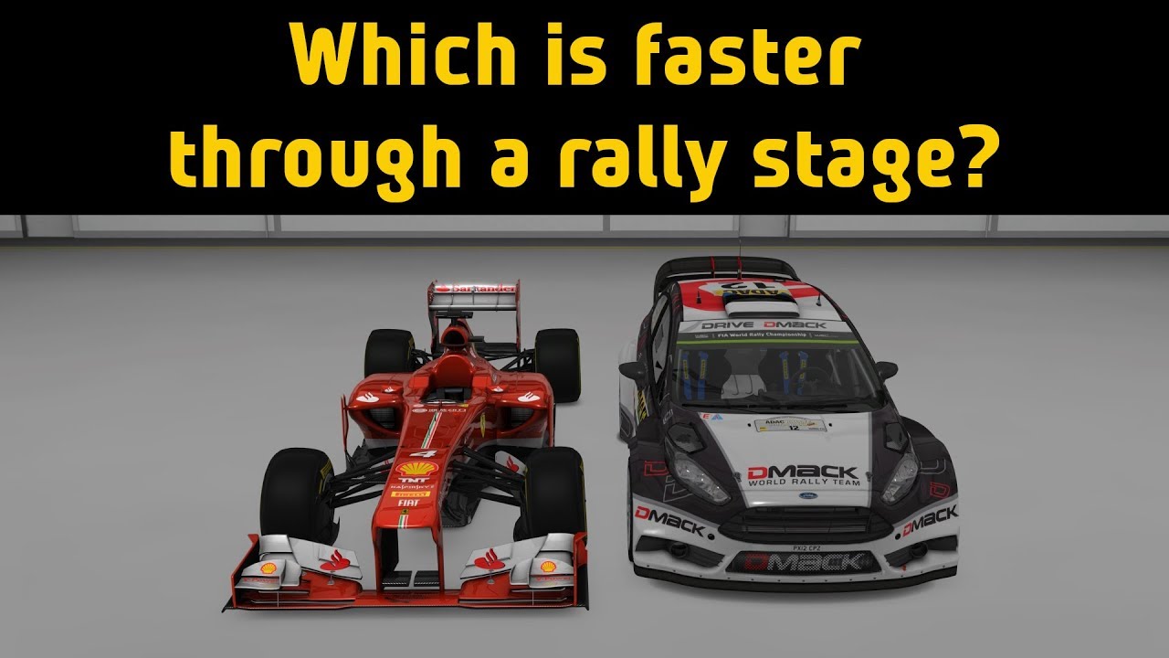 WRC vs F1 on a rally stage - Assetto Corsa - YouTube