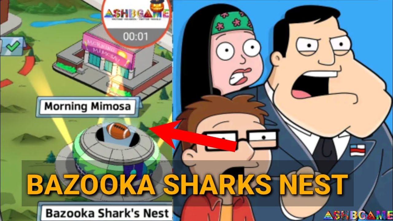 American Dad Apocalypse Soon Part 26 Bazooka Shark's Nest Event/Upgrade ...
