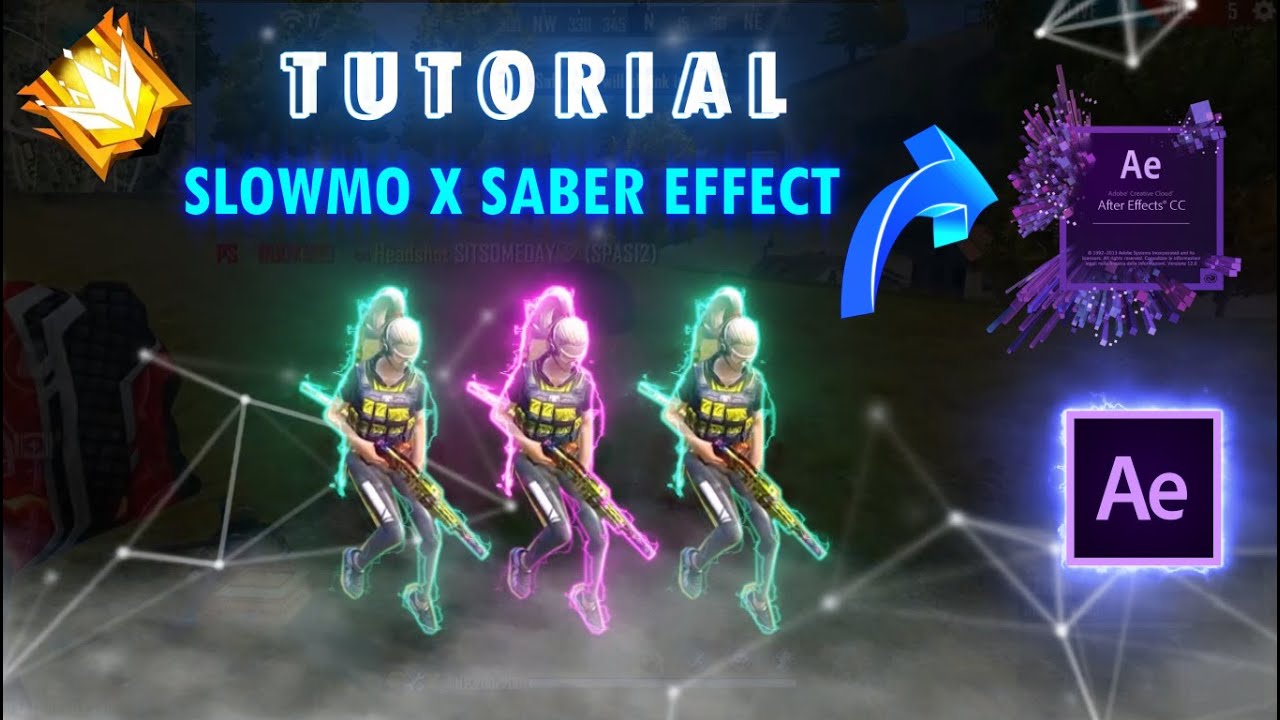 CARA MEMBUAT SLOWMO SABER FREE FIRE SEPERTI RUOK FF👾DI After Effect - YouTube