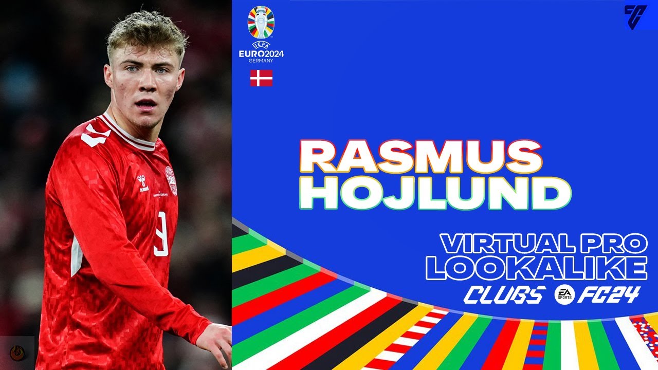 EAFC 24 | HOW TO CREATE | RASMUS HOJLUND (DENMARK) (PRO CLUBS) - YouTube